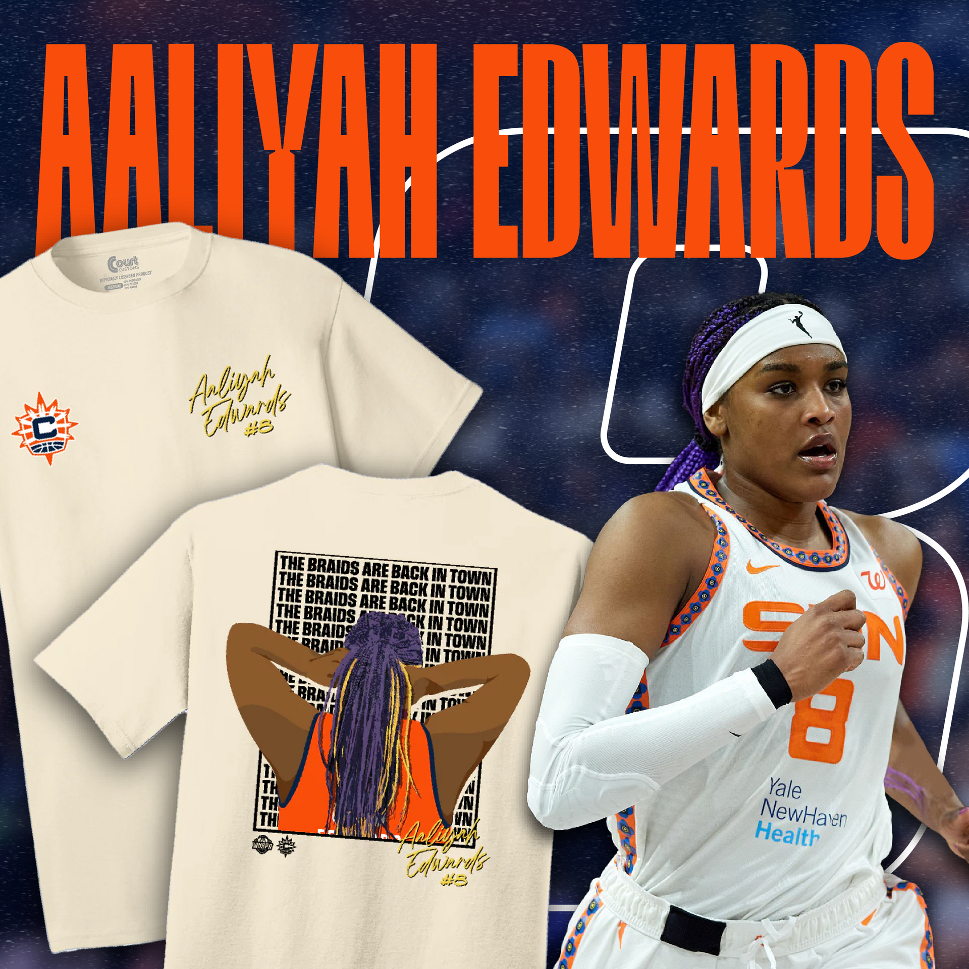 Connecticut Sun Team Shop | Official WNBA Gear & Apparel – Connecticut Sun by Campus Customs
