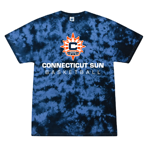 Connecticut Sun Logo Tie-Dye T-Shirt – Connecticut Sun by Campus Customs