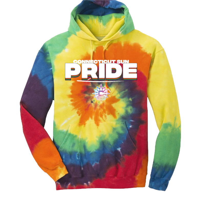 Connecticut Sun Pride Tie Dye Hoodie – Connecticut Sun by Campus Customs